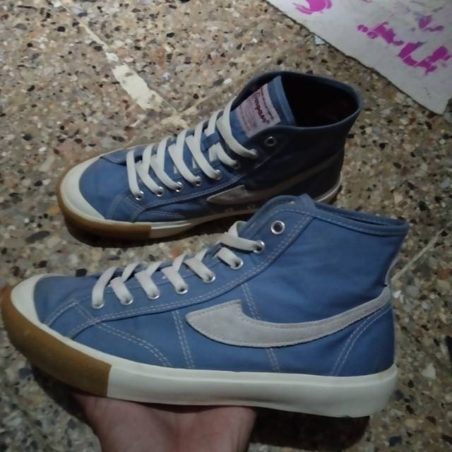 Jual Sepatu compass gazzele hi blue sky | Shopee Indonesia