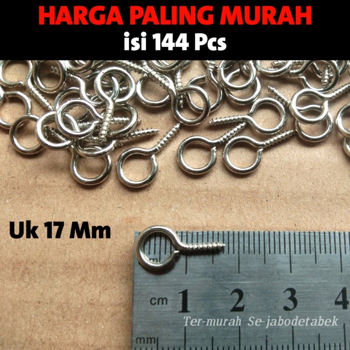 Jual Paku ulir sekrup 17 mm paku ulir skrup paku gantungan kunci ...