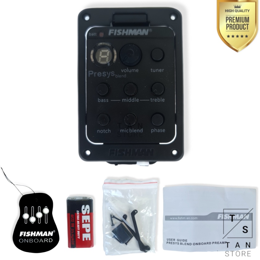 Jual Presys Blend Onboard Preamp Amplifier Tuner Gitar Fishman | Shopee Indonesia