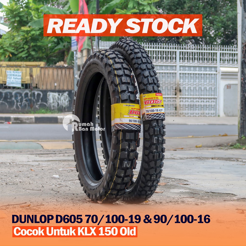 Jual DUNLOP D 605 D605 70/100-19 90/100-16 Ban Motor Trail Cross ...