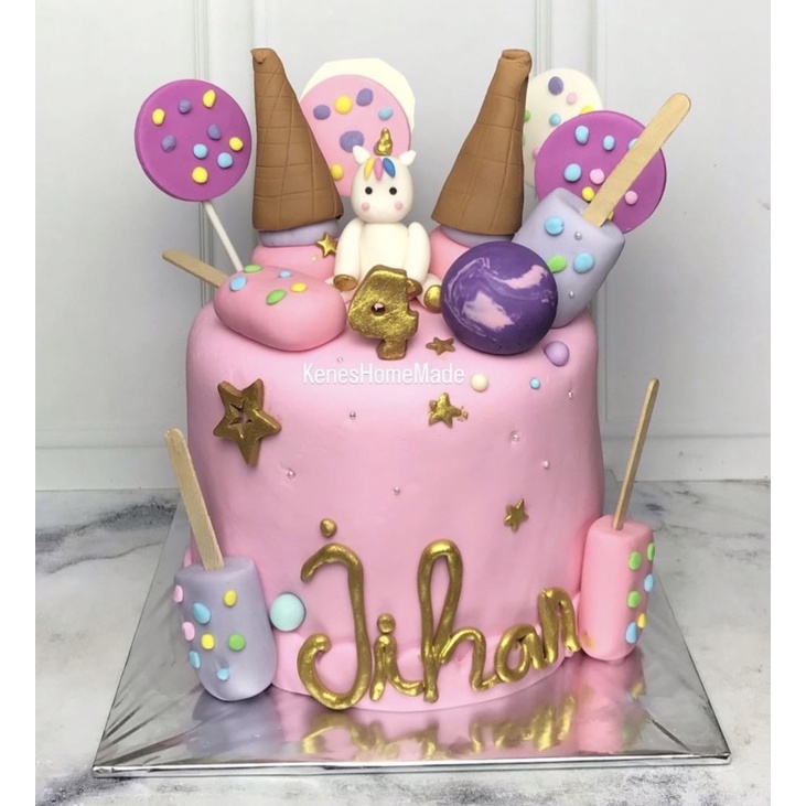 Jual Kue Ulang Tahun Unicorn / Cake Ultah Custom | Shopee Indonesia