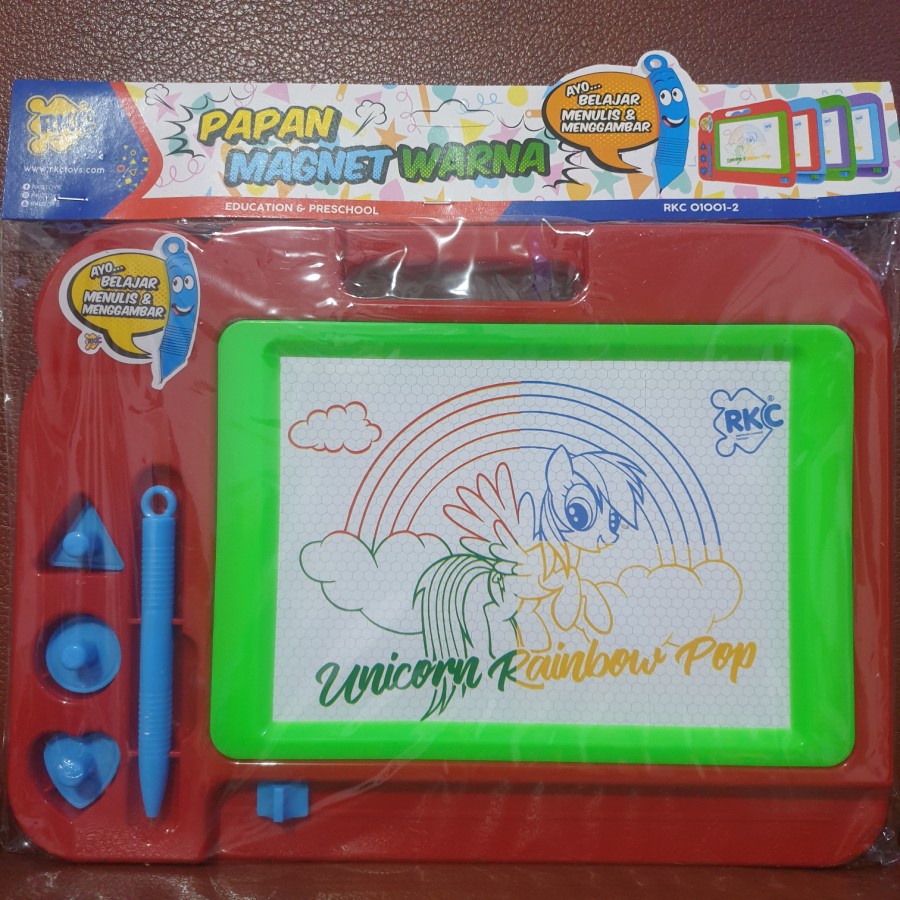 Jual papan tulis magnet warna magic board magnetic drawing mainan ...