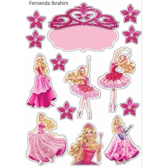 Jual TOPPER CAKE ULANG TAHUN BARBIE/ TOPPER KUE ULANG TAHUN MURAH ...