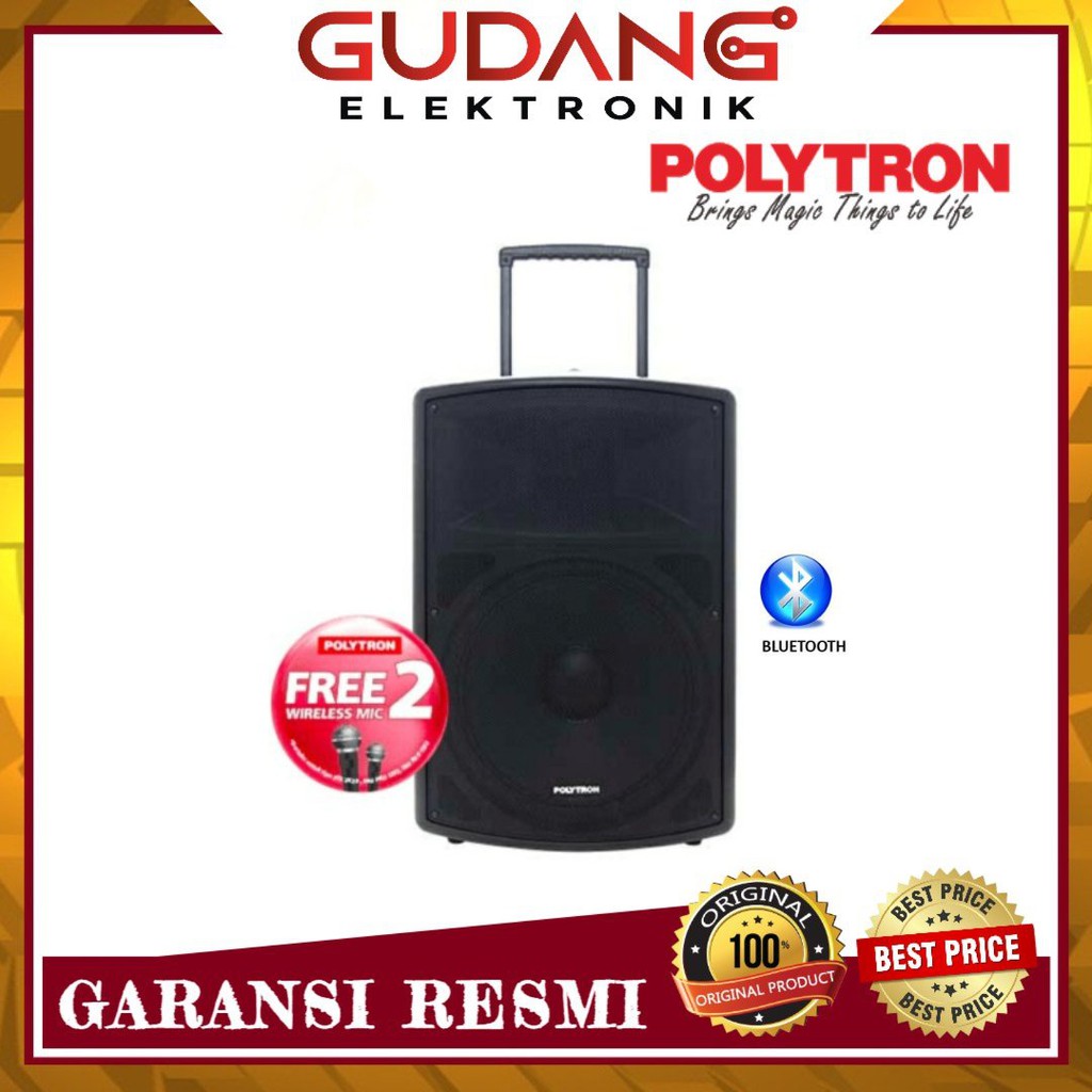 Jual SPEAKER PORTABLE POLYTRON PAS PRO 15F3 BLUETOOTH INDOOR OUTDOOR ...