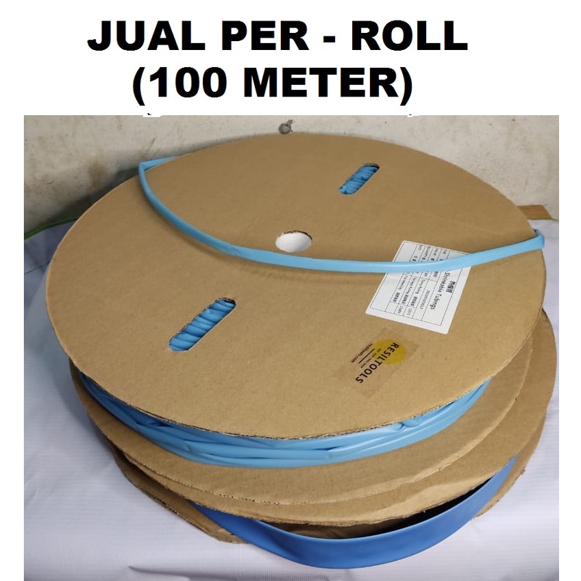 Jual Per Roll Pelapis Kabel 12 mm Biru Cable Protektor Selang ...