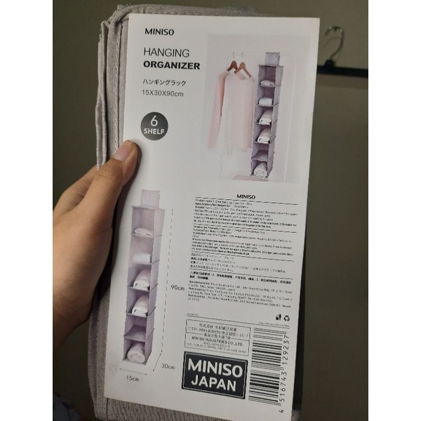 Jual hanging organizer miniso/preloved miniso | Shopee Indonesia