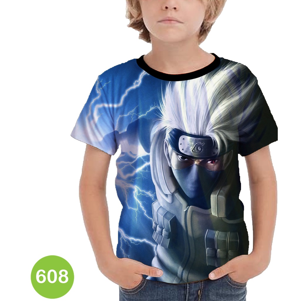 Jual Baju Naruto Baju Kakashi Hatake Itachi Baju Anak 3D Kartun Animasi ...