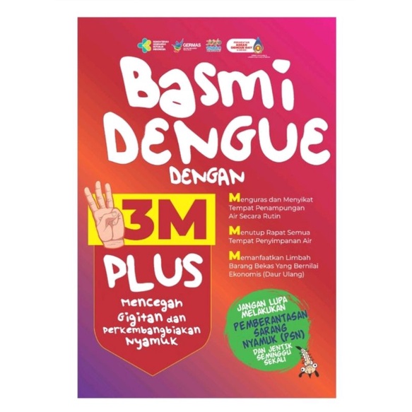 Jual Poster Kesehatan Poster Basmi Dengue Dengan 3m Plus Basmi Dbd