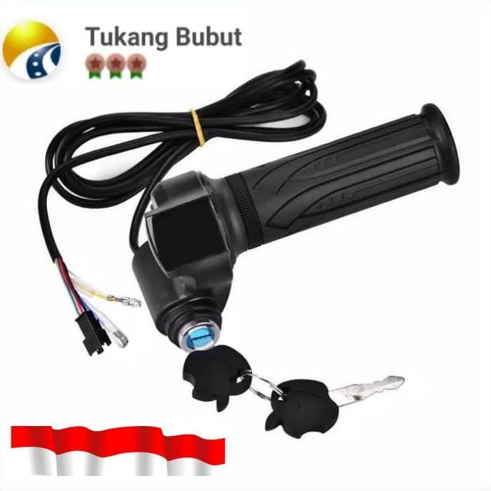 Jual Throttle Gas - Handle Sepeda Listrik - Display Led Voltmeter ...