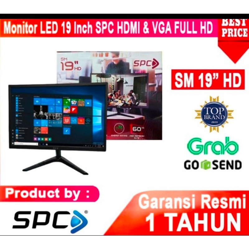 Jual LED MONITOR SPC 19 INCH HDMI VGA | Shopee Indonesia