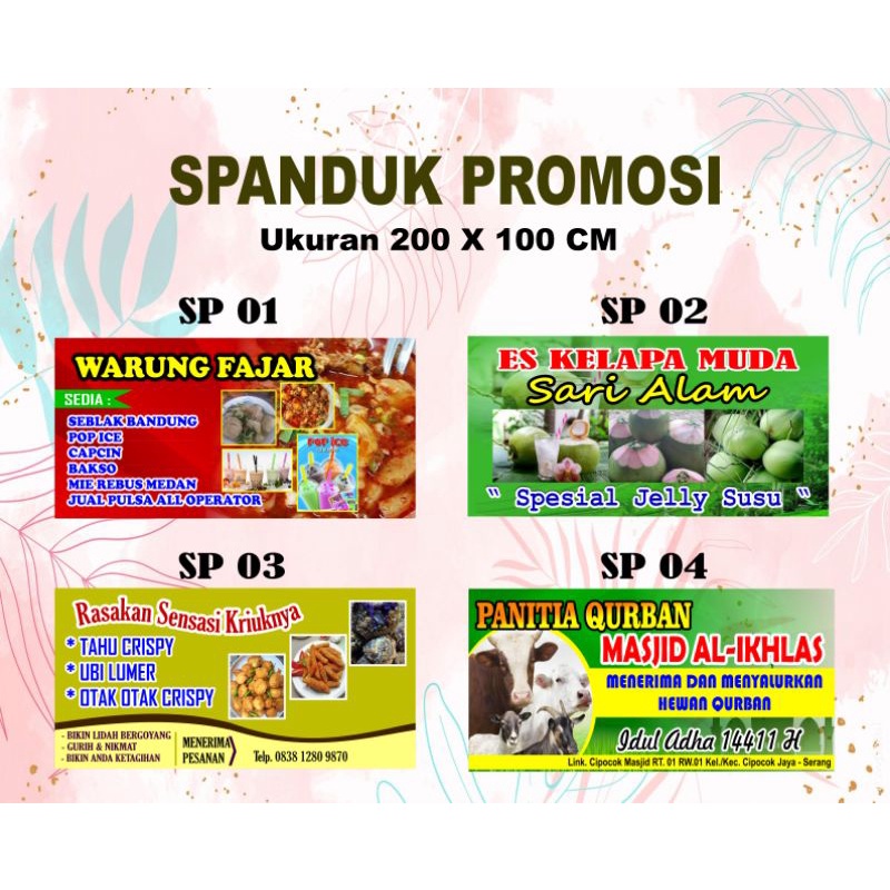 Jual spanduk banner promosi murah custom design | Shopee Indonesia