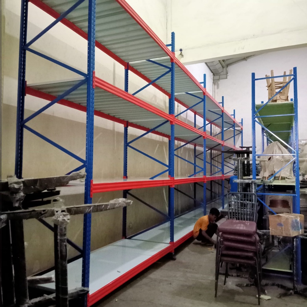 Jual RAK GUDANG KAPASITAS BEBAN 1 TON/LEVEL, RAK SHELVING HEAVYDUTY ...