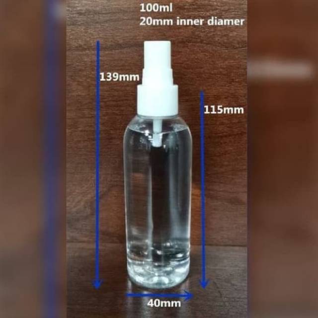 Jual Botol pet 100 ml tepat hand sanitizer tanpa tutup(botol nya sajah) | Shopee Indonesia