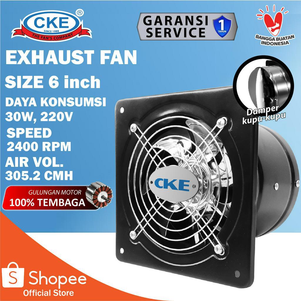 Jual Exhaust fan Dinding 6 Inch Booster Fan Wall Duct Fan Kipas Booster | Shopee Indonesia