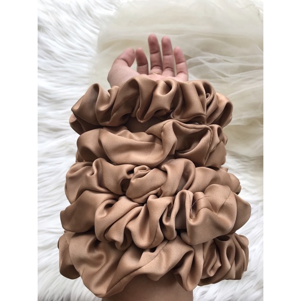 Jual BANDO SATIN bandana korea aksesoris rambut bando scrunchie kerut ...