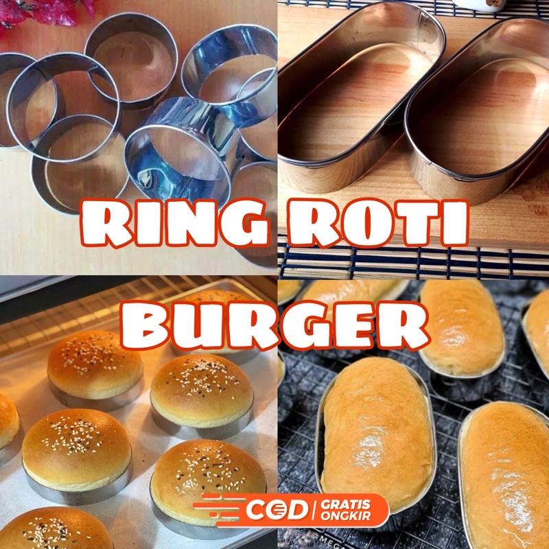 Jual Ring Cetakan Roti Burger Ring Roti Burger Cetakan Telor Burger ...