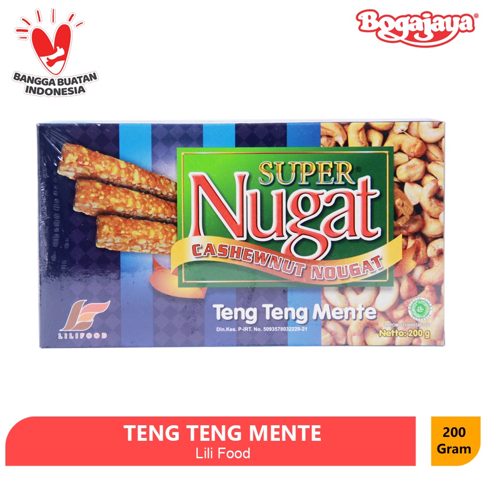 Jual TENG TENG MENTE SUPER NUGAT LILI FOOD DUS 200 GRAM / TING TING ...