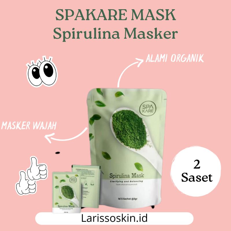 Jual Masker wajah Herbal alami Original Spakare Mask Masker Spirulina | Shopee Indonesia