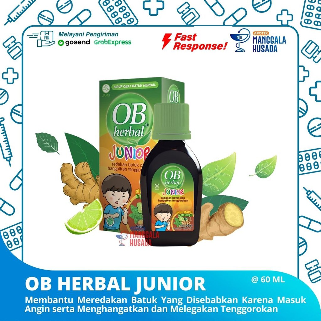 Jual OB HERBAL JUNIOR SYRUP @ 60 ML | Shopee Indonesia