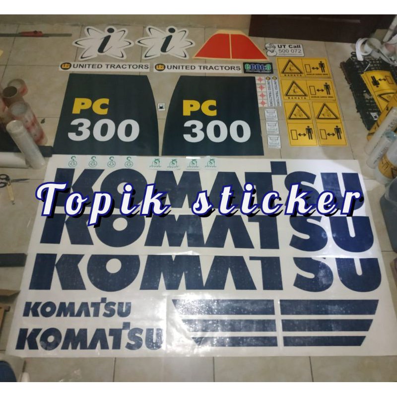Jual Sticker Excavator KOMATSU PC 300-8 MO, Stiker Alat Berat | Shopee ...