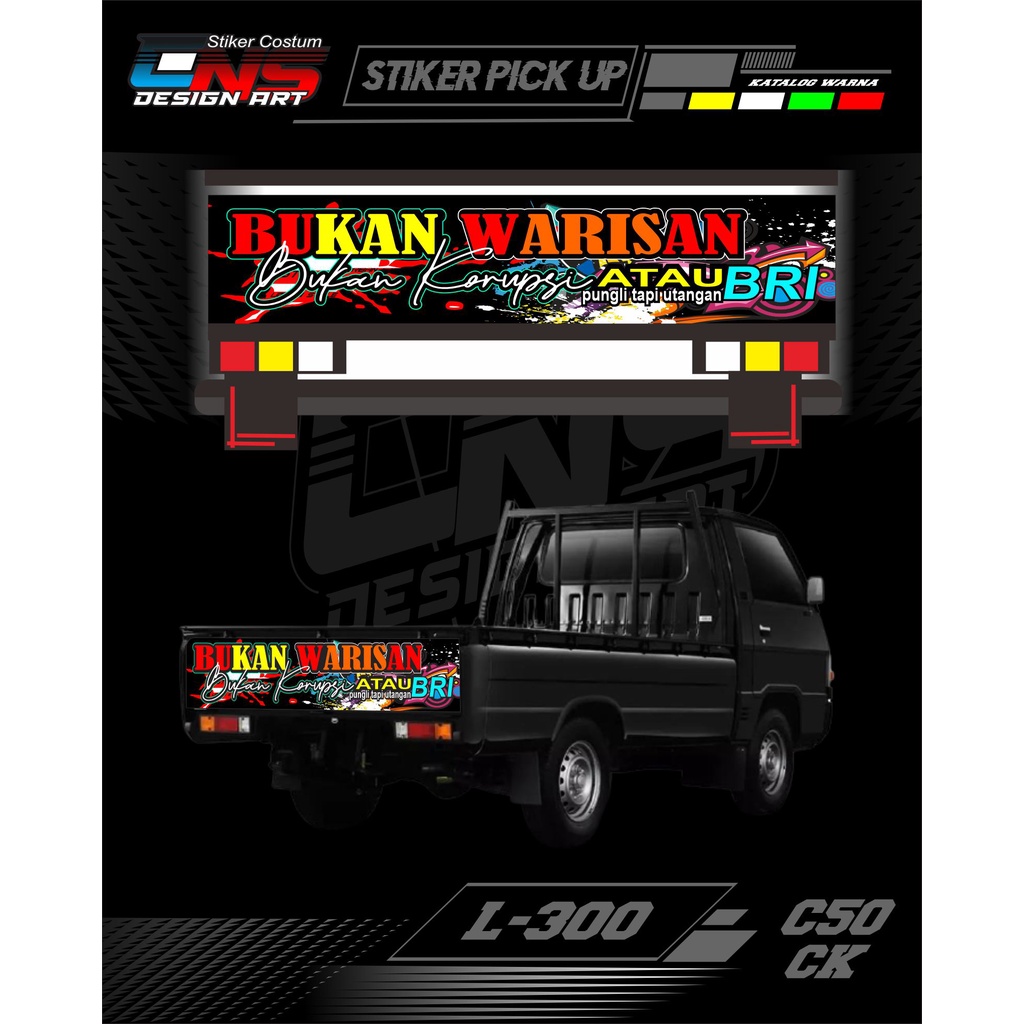 Jual Stiker decal pintu belakang L300 Custom keren Murah Berkualitas ...