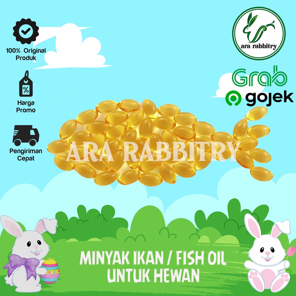 Jual MINYAK IKAN HEWAN FISH OIL KELINCI KUCING HAMSTER DLL | Shopee ...