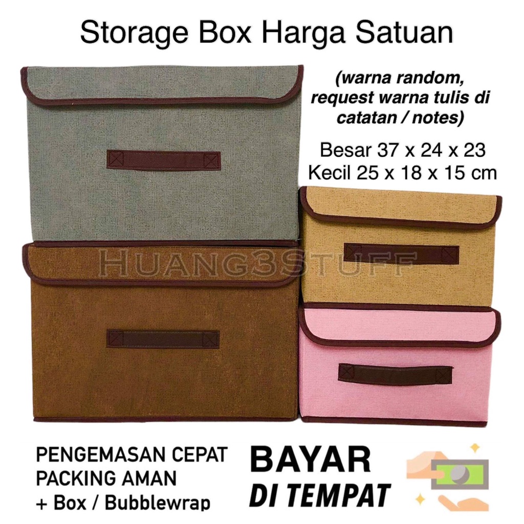Jual Storage Box Organizer / Kotak Tempat Penyimpanan Serbaguna Bahan ...