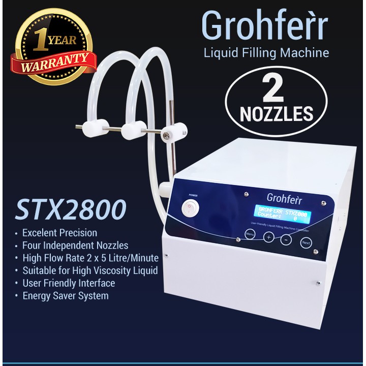 Jual 2 NOZZLE STX2800 Liquid Filling Machine Mesin Pengisi Cairan Botol Isi Otomatis Filing ...