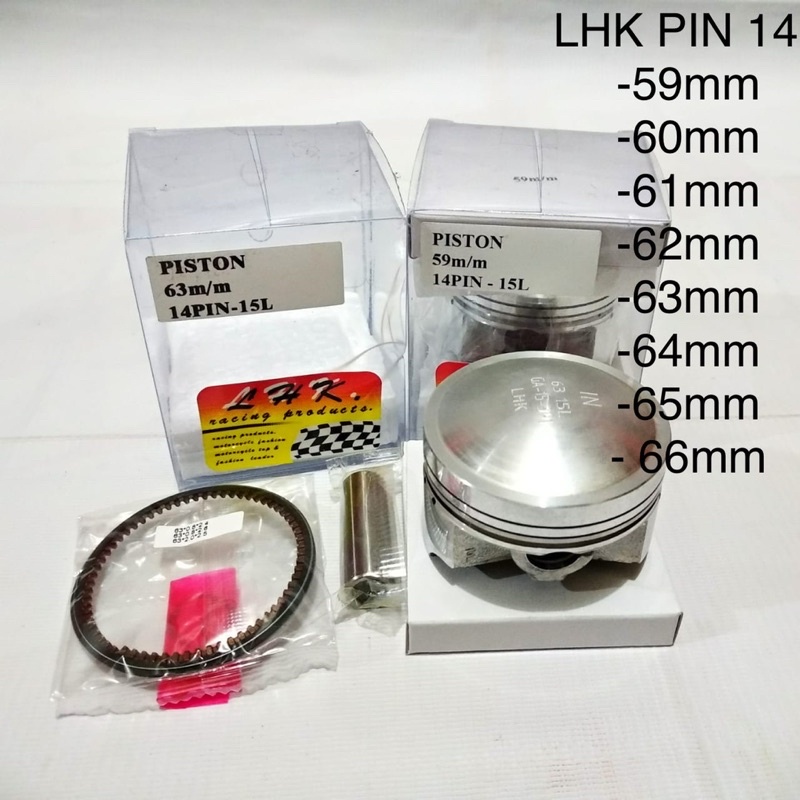 Jual Piston Kit LHK 59 60 61 62 63 64 65 66 Pen 14 Type Double Ring ...
