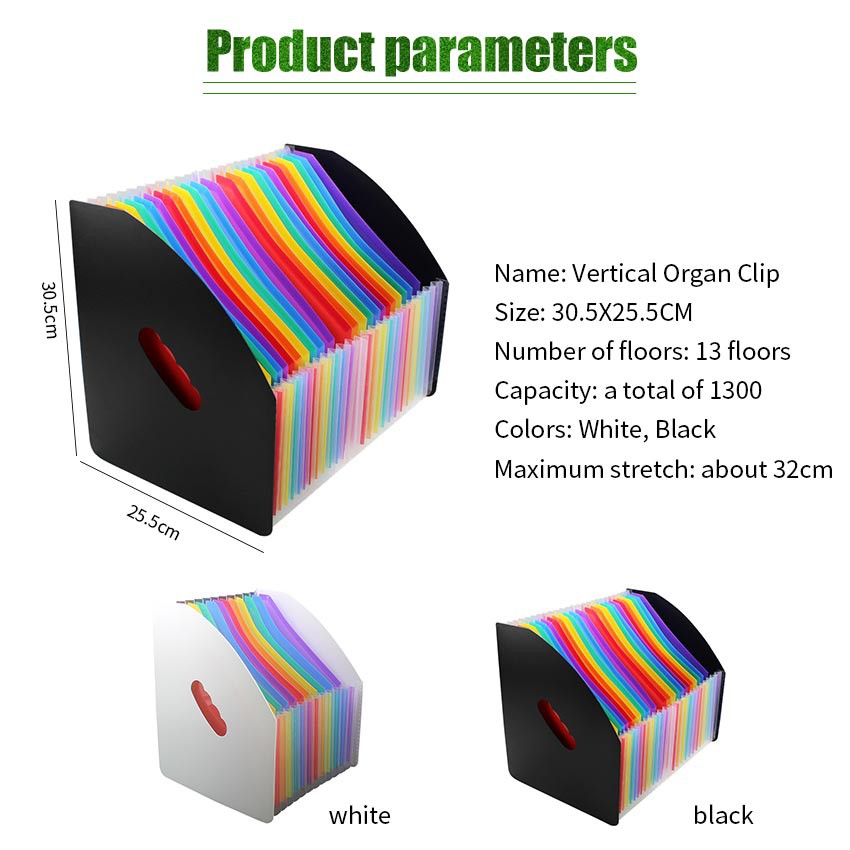 Jual 13 Sekat File Folder A4 Foldable Meja Dokumen Map Stand Organ ...