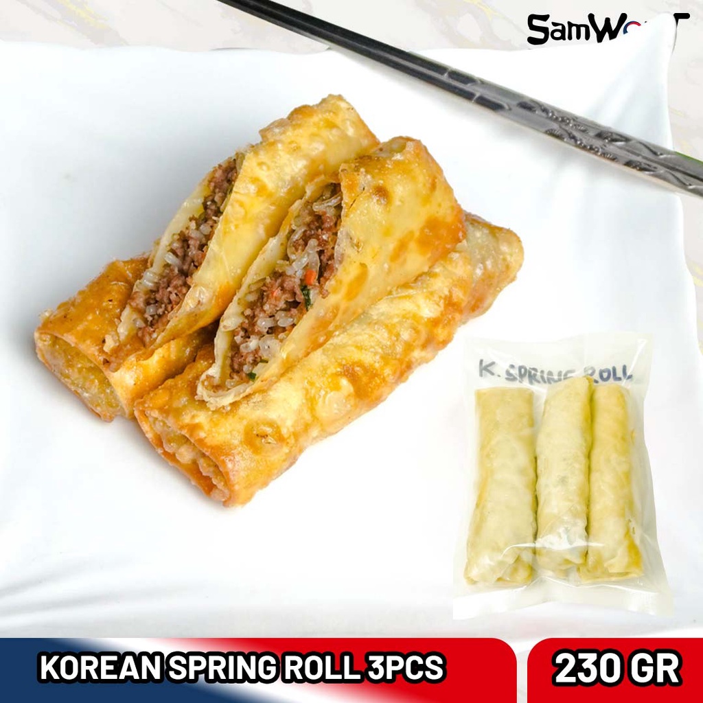 Jual Korean Beef SPRING ROLL Lumpia Sapi Korea FROZEN Food (3 pcs ...