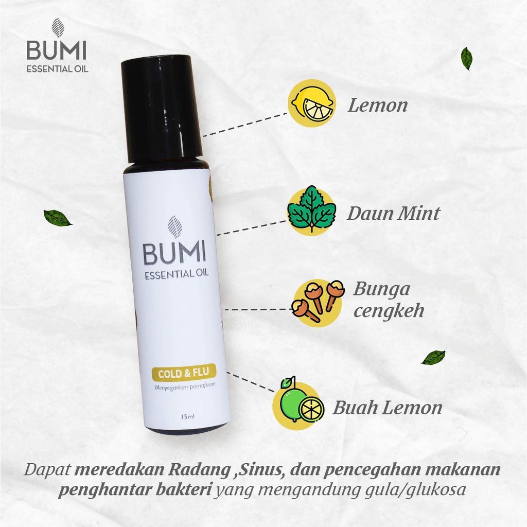 Jual Bumi Essential Oil Cold & Flu 15ml ( Roll On ) | Shopee Indonesia