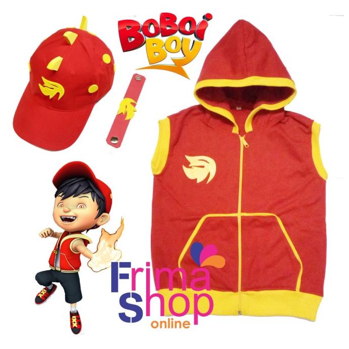 Jual PAKET TOPI + ROMPI KOSTUM BOBOIBOY API | Shopee Indonesia