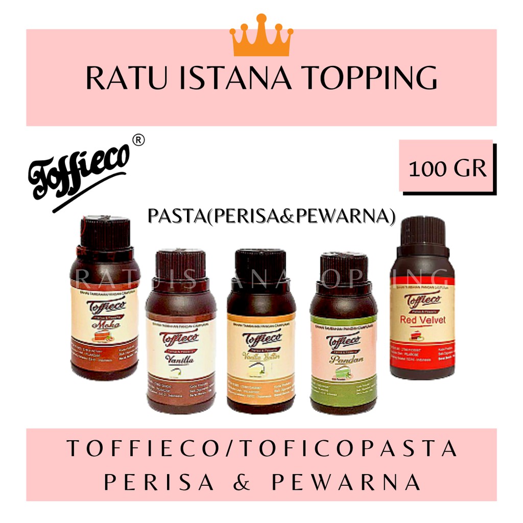 Jual TOFFIECO PASTA 100 GR TOFIECO FLAVOR ESSENCE PERISA PEWARNA ...