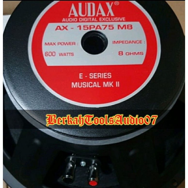 Jual Speaker 15 inch 15" Fullrange Audax AX-15PA75 M8 MKII E Series | Shopee Indonesia