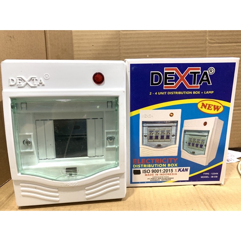 Jual KOTAK BOX MCB OB IB 4 GRUP + LAMPU TIMBUL TANAM 2 fungsi MCB BOX ...