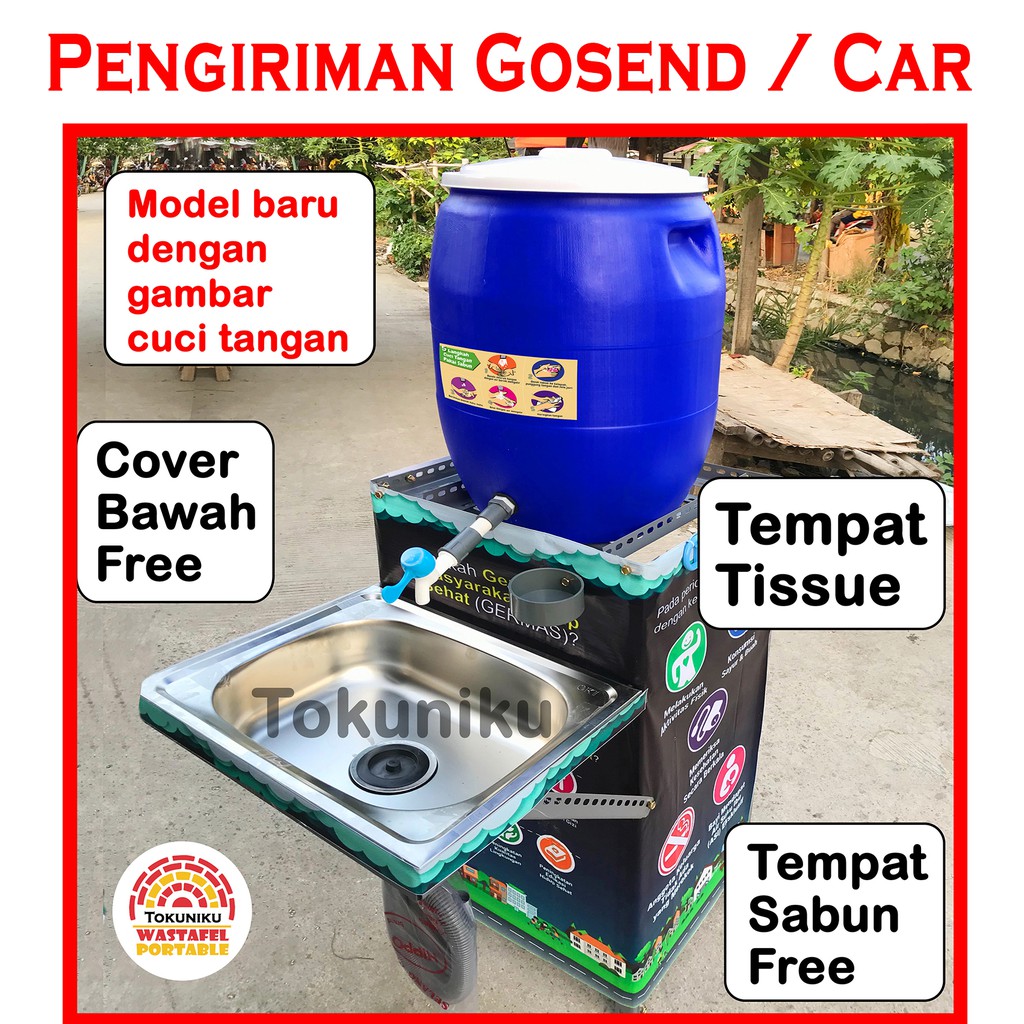 Jual KHUSUS GOSEND / CAR - wastafel 60 liter wastafel cuci tangan ...