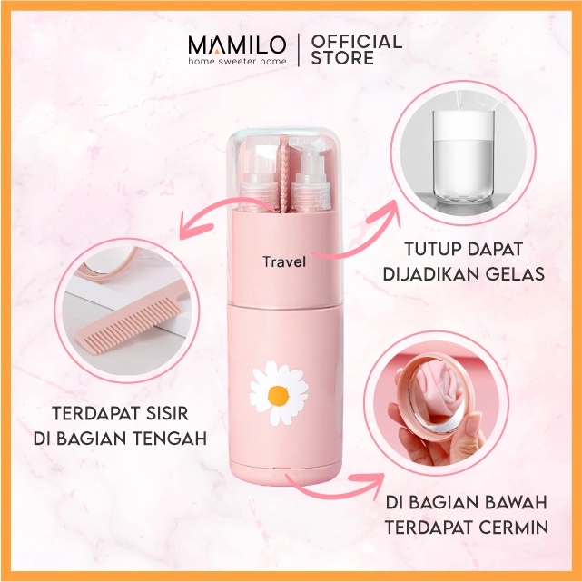 Jual MAMILO Botol Travel Portable Travelling Bottle Tempat Odol Sikat ...