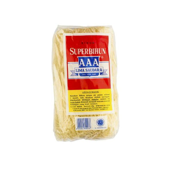 Jual Mie Bihun Superbihun AAA Lima Saudara [220 Gr] | Shopee Indonesia