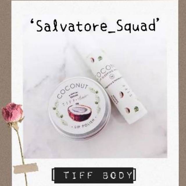 Jual Tiff body x sacre Coconut Lips Kit ( Lip balm & Lip polish ...