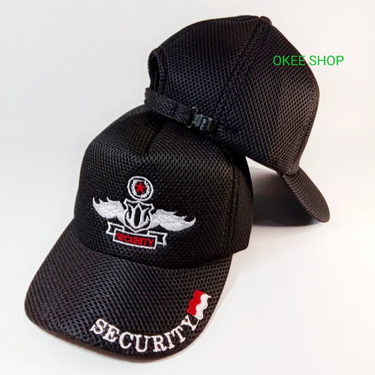 Jual TOPI PRIA SECURITY WINGS PUTIH / TOPI JARING LOGO WINGS PUTIH ...
