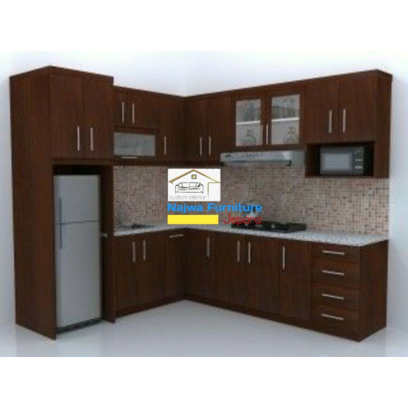 Jual KICHEN SET DAPUR JATI KITCHENSET MODERN | Shopee Indonesia