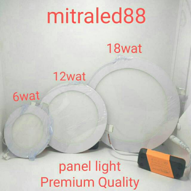 Jual Led downlight panel light 12w slim panel led inbow 12watt Premium ...