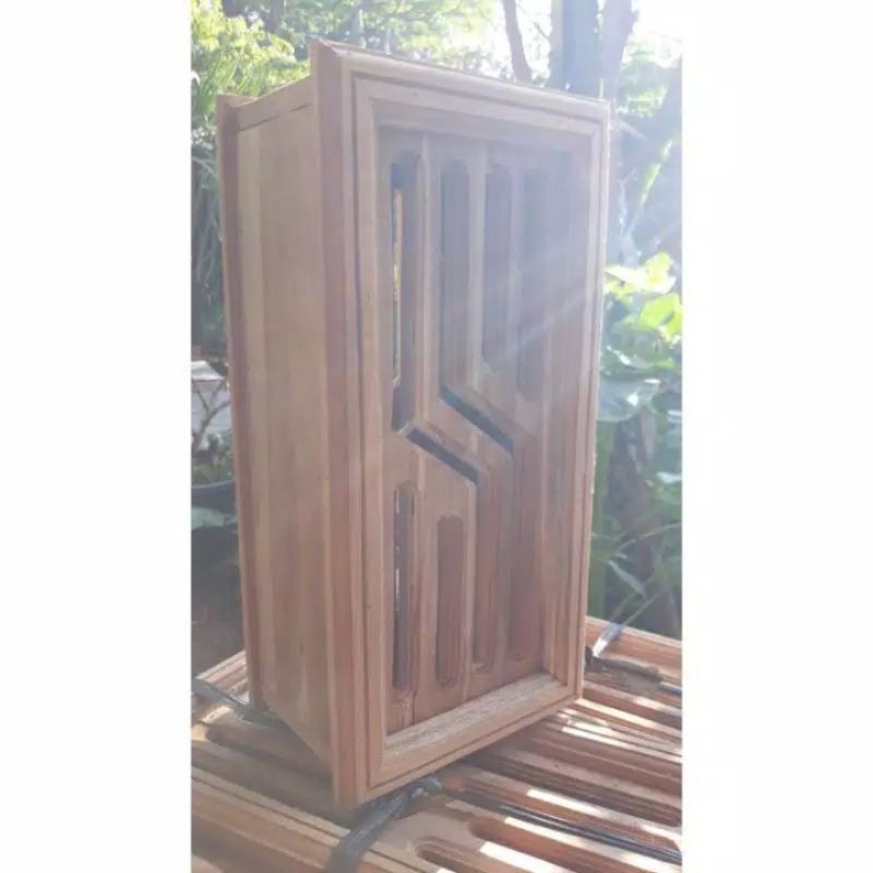 Jual loster kayu jati model minimalis 2 sisi dan finishing vernis ...