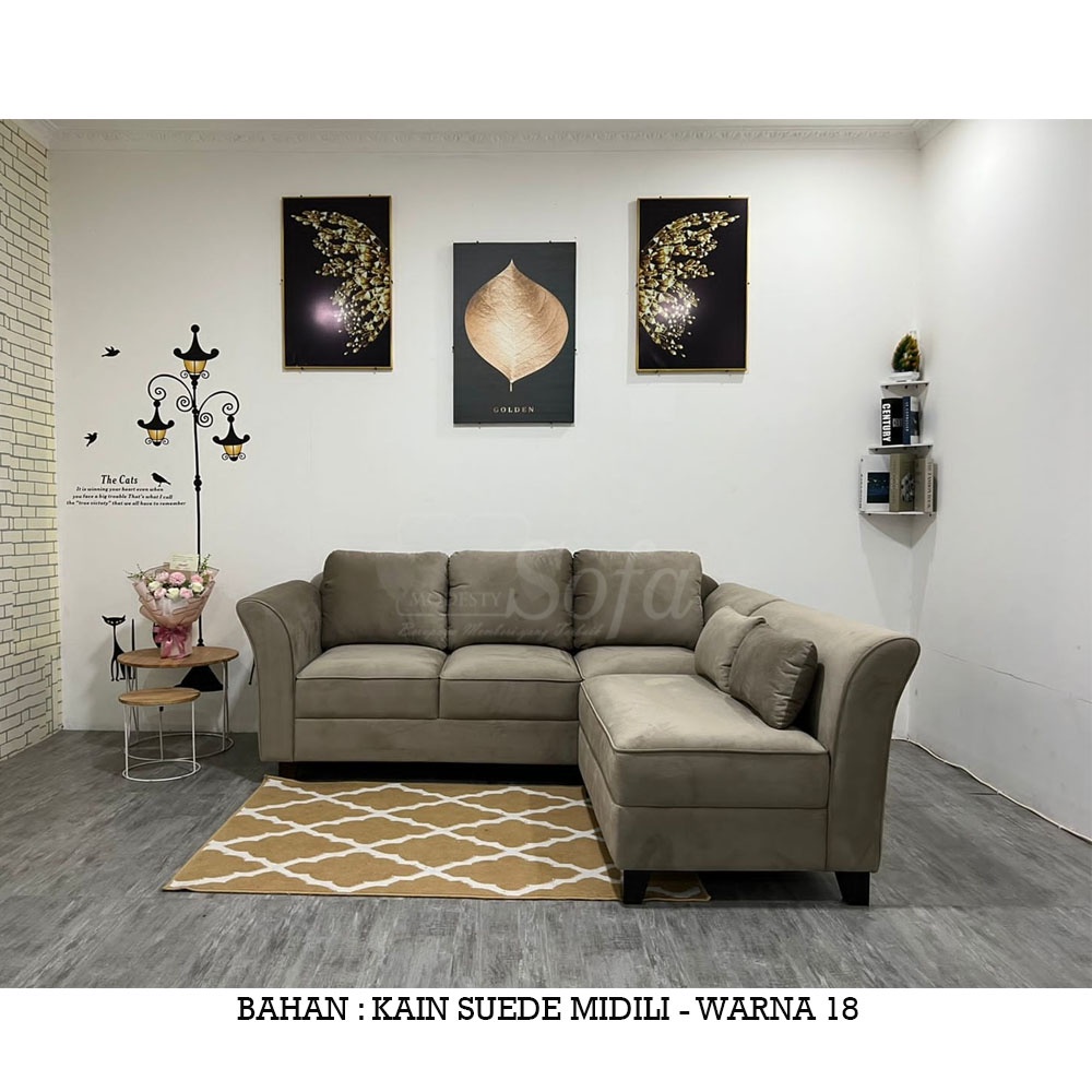 Jual Kursi Minimalis / Sofa Aesthetic / Kursi Depan Tv Sandaran Empuk ...