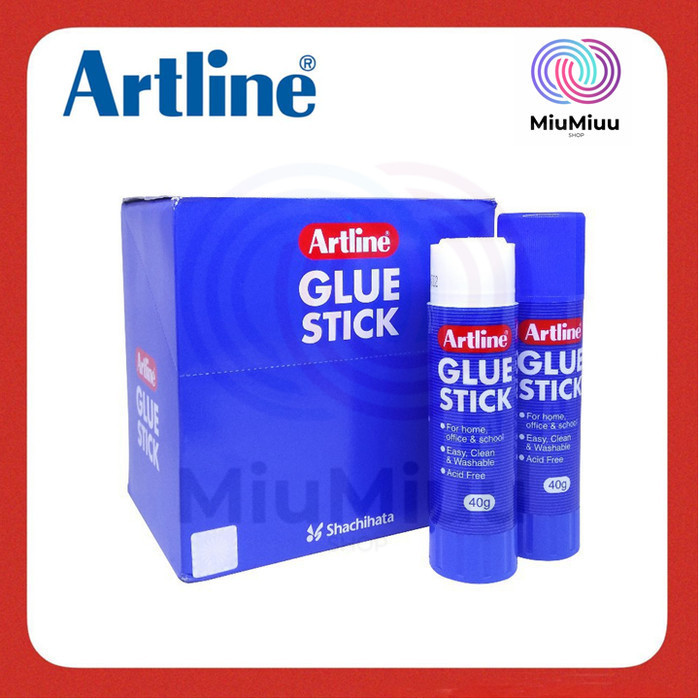 Jual LEM KERTAS STIK BESAR 40 GR ARTLINE LEM EG-40 GLUE STICK SEKOLAH ...