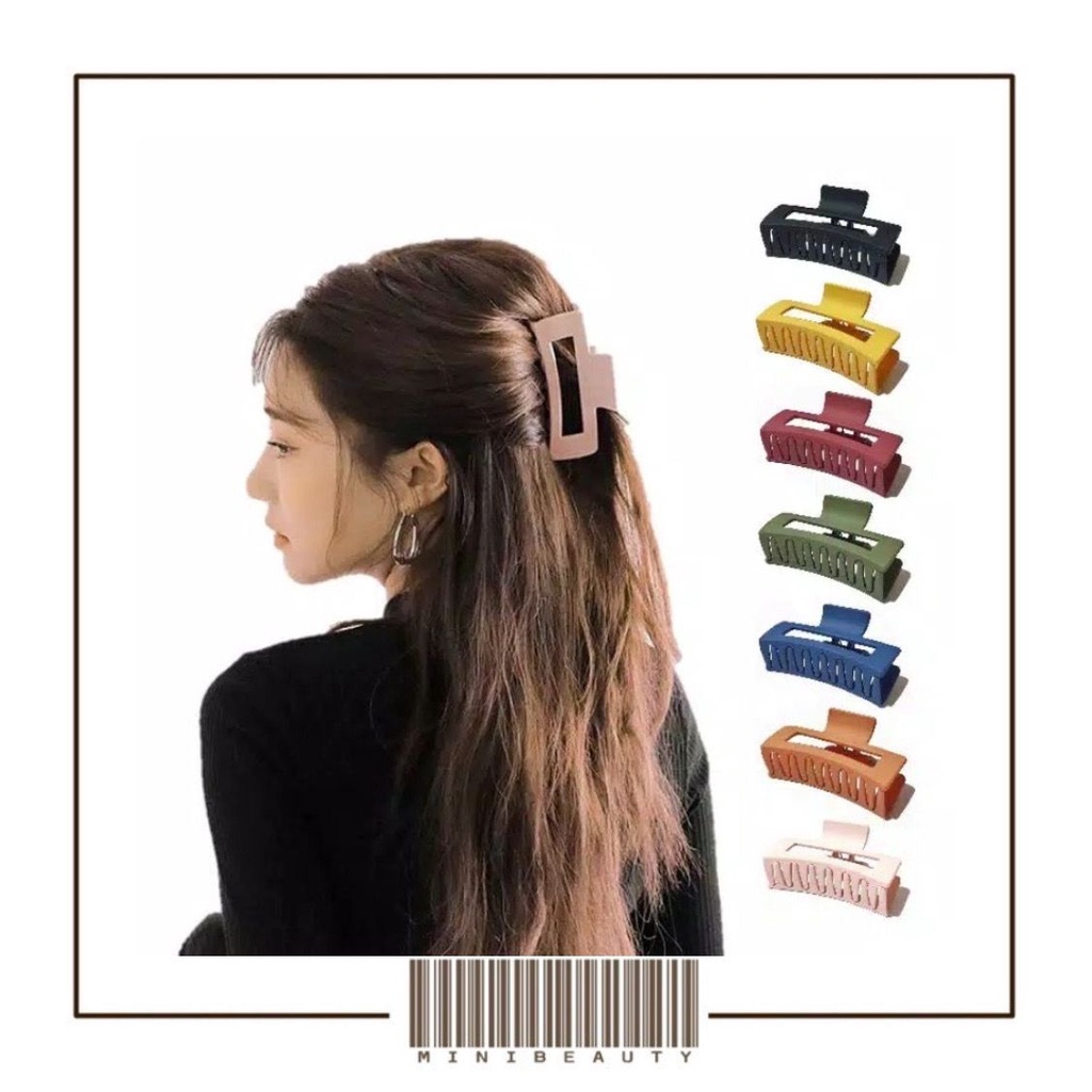 Jual jepit persegi panjang rambut jedai salon jeday korea model kotak ...