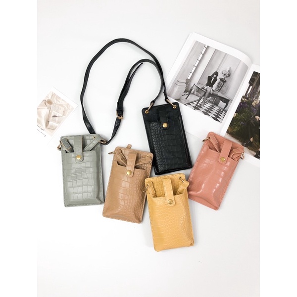 Jual LIMITED CLOU phone bag | Tas hp wanita | Sling bag croco | tas ...