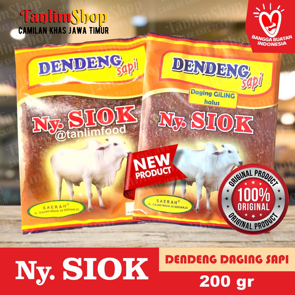 Jual Dendeng Daging Sapi Giling Halus / Original Ny. Siok 200gr - TanlimShop | Shopee Indonesia