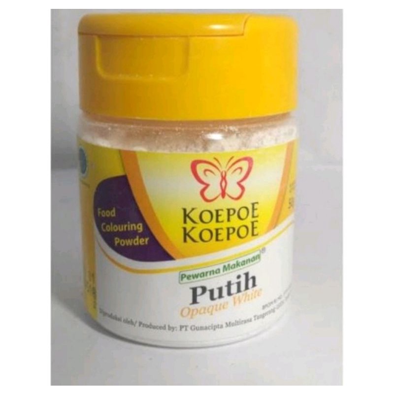 Jual PEWARNA MAKANAN PUTIH KOEPOE KUPU / FOOD COLOURING OPAQUE WHITE ...
